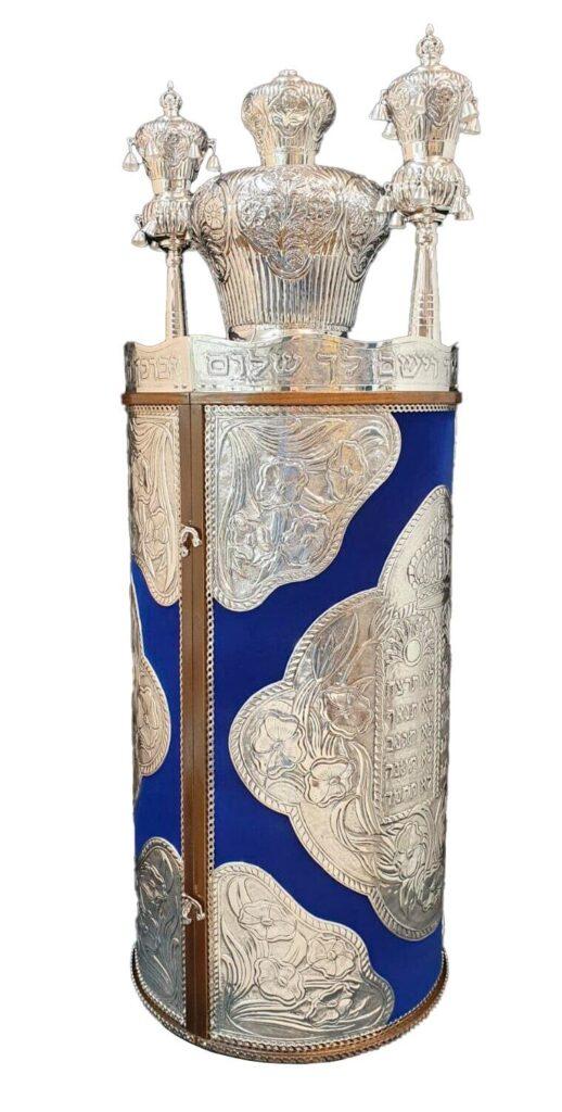 Blue Solomon's Temple Flower - Sefer Torah